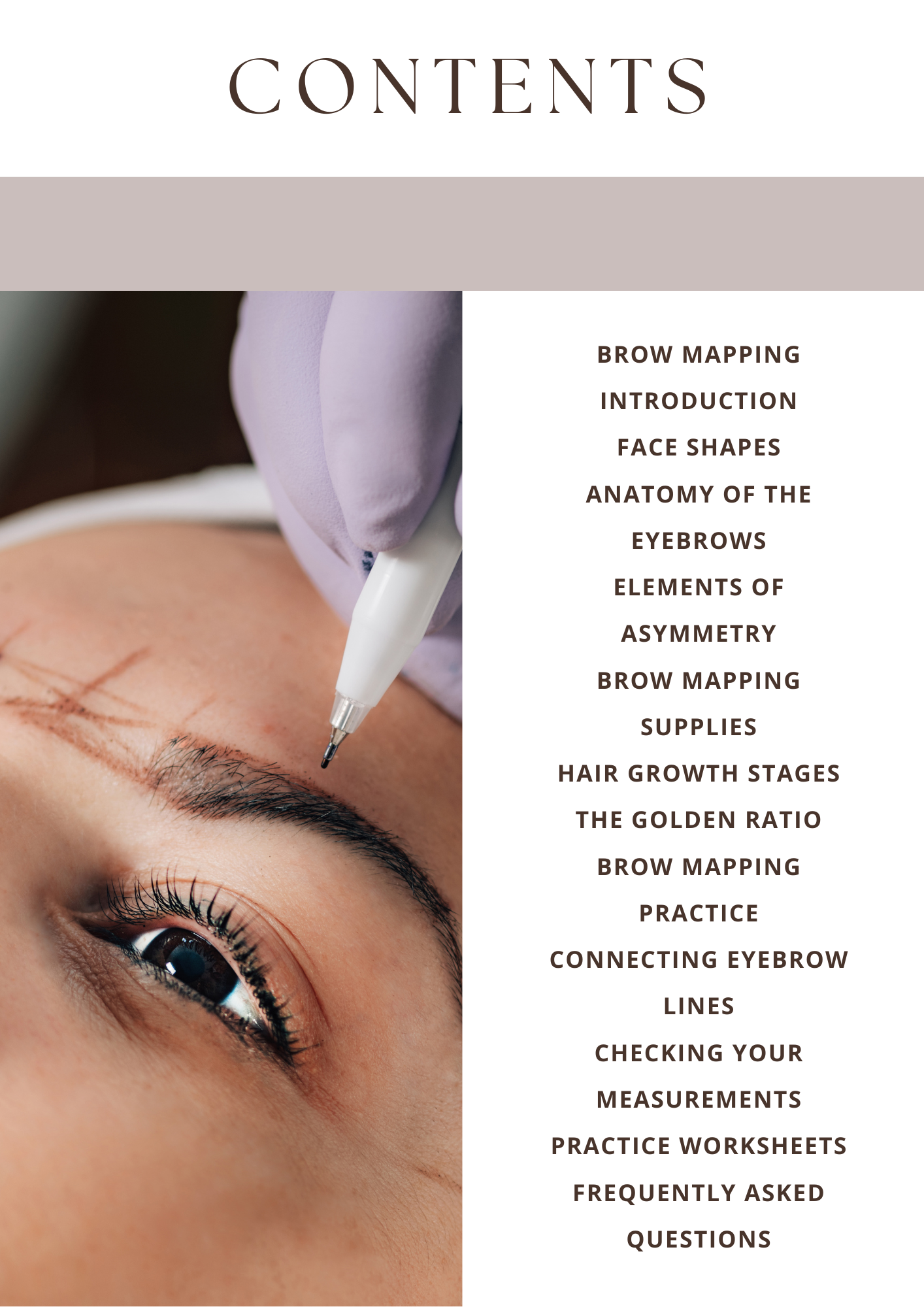 BROWS MAPPING MANUAL EBOOK – GoGlow Beauty